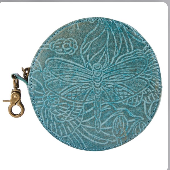 Anuschka | Bags | New Anuschka Coin Purse Japanese Garden Genuine ...